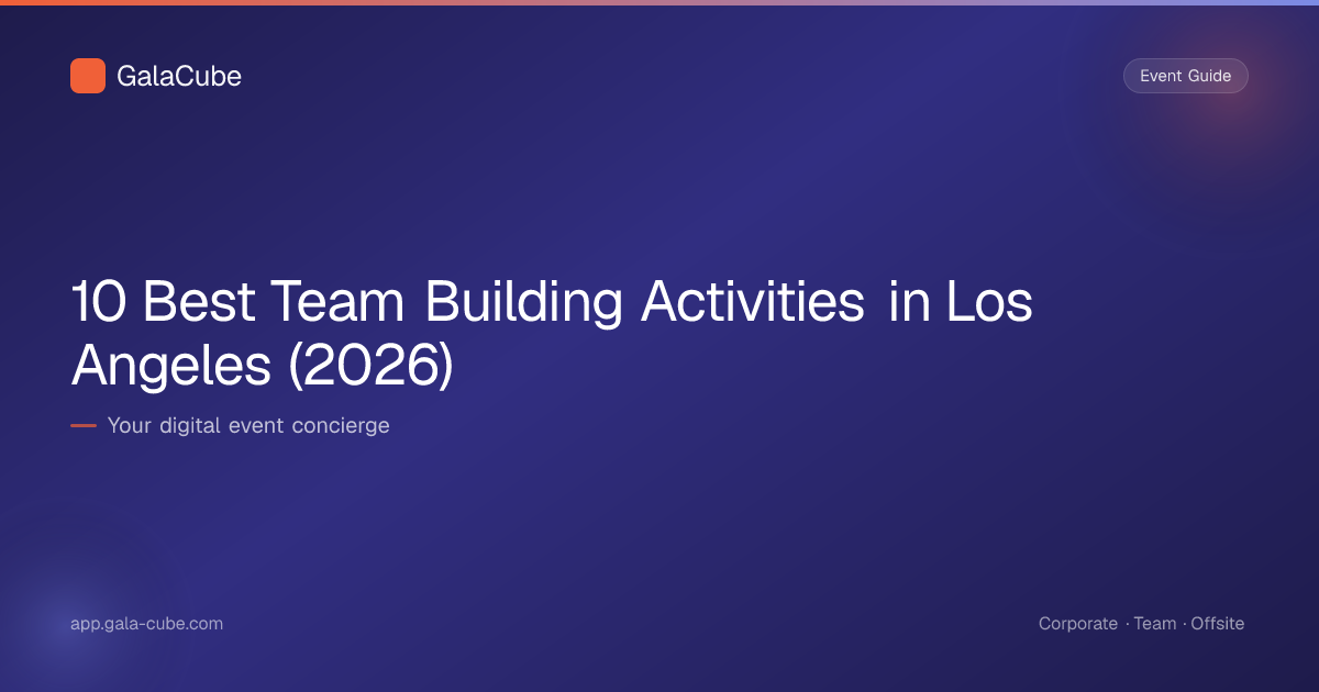 10 Best Team Building Activities in Los Angeles (2026) — Real Prices ...